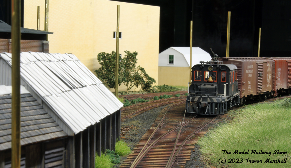 A first pass of scenery at the car barn – The Model Railway Show